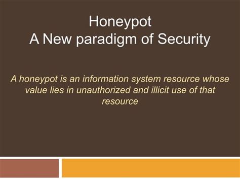 Improving Intrusion Detection System By Honeypot Ppt