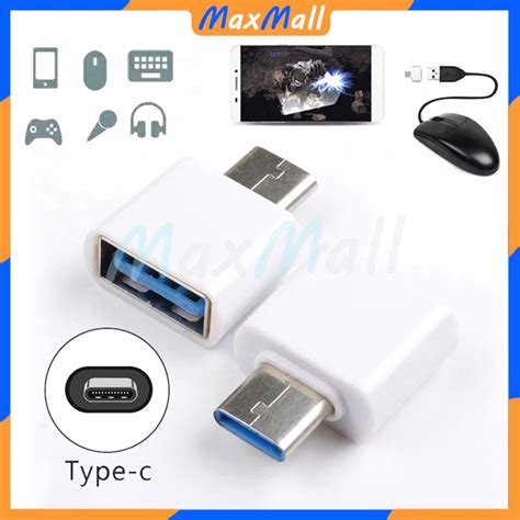 Jual OTG MINI PERSEGI Micro Usb V8 OTG Micro USB Konektor Type C Port Konektor Non Cable USB