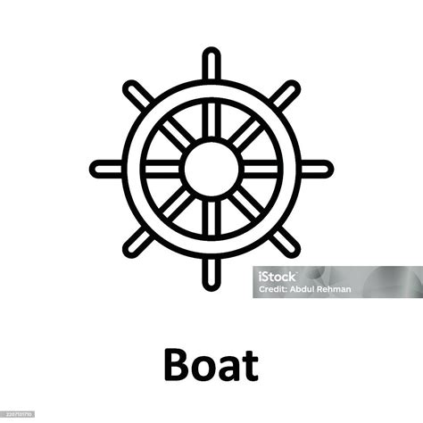 Boat Outline Vector Icon That Can Easily Edit Or Modify Stock Illustration Download Image Now