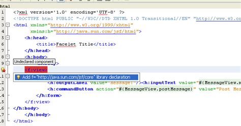 Modifying The Indexxhtml And Creating The Results Javaserver Faces