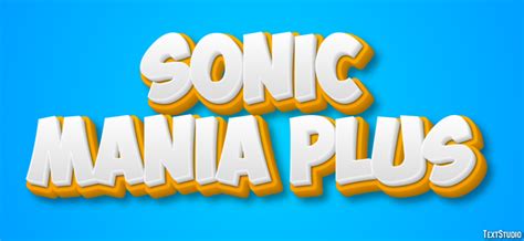 Sonic Mania Plus Text Effect And Logo Design Videogame