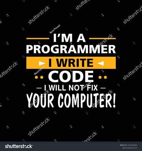 Programmer Write Code Will Not Fix Stock Vector Royalty Free