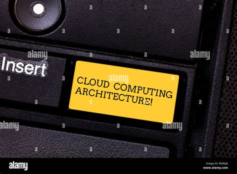 Word Writing Text Cloud Computing Architecture Business Concept For Components And The