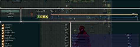 RMMV Adding Text Icons To Top Empty Block On Yanfly Class Change