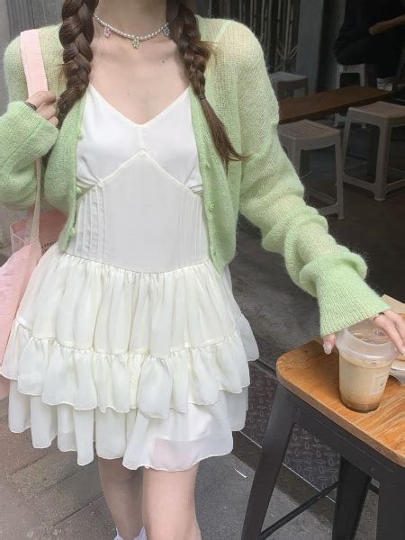 콤마제인 당일출고 티어드 캉캉 나시 미니 루루 원피스 위시버킷