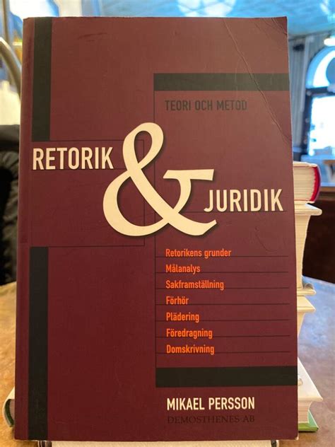 Retorik Och Juridik Teo Persson Mikael Från 150