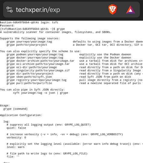Shaunak Deshmukh On Linkedin 30days Techxper Grype Cybersecurity