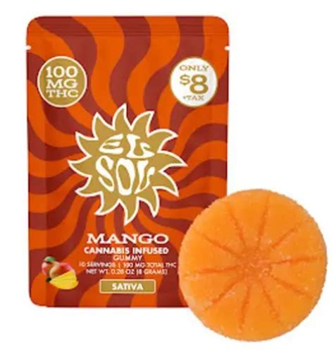 Buy El Sol Mango 100 Mg Gummy At Greenstone