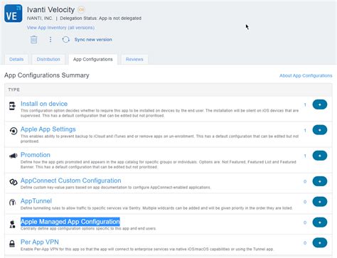 Mobileiron Managed App Configurations For Velocity On Ios