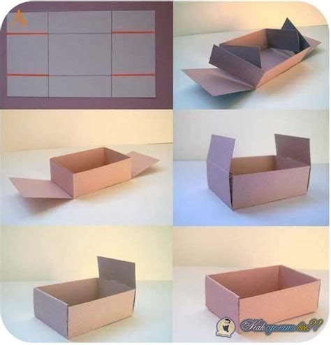 Как сделать коробку из листа бумаги Gaveindpakning Ideer Skabelon Til æske Kreativ