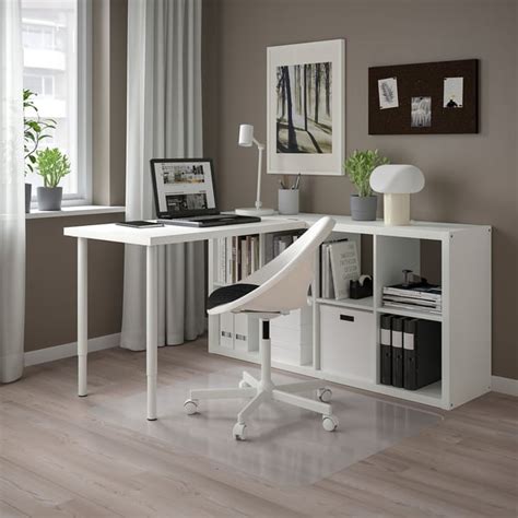 Kallax Linnmon Desk Combination White 77x139x147 Cm Ikea