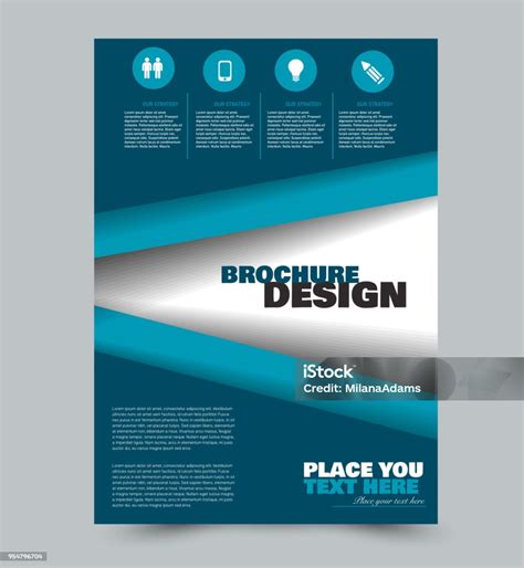비즈니스 전단지 서식 파일 A4 크기입니다 브로셔 디자인입니다 연례 보고서 커버입니다 벡터 일러스트입니다 블루 색상입니다 0명에