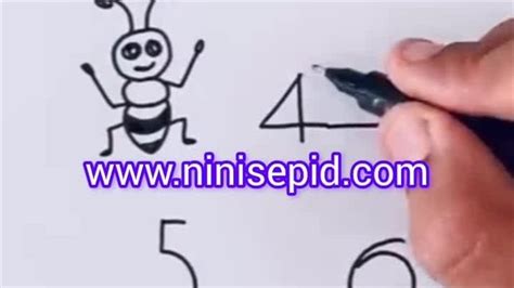 نقاشی حیوانات با اعداد انگلیسی نماشا