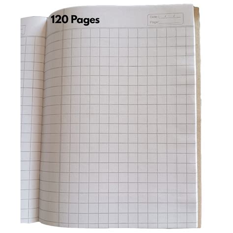 Perfect Bound White 120 Pages Miri Piri Maths Writing Notebook Size