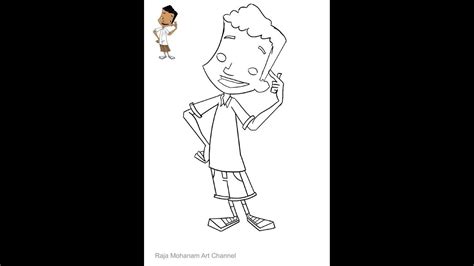 How To Draw Roll No 21 Babloo Character Drawing Time Lapse Cartoon Drawings