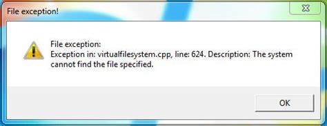 File Exception Occurred In Virtualfilesystem Cpp Techyv