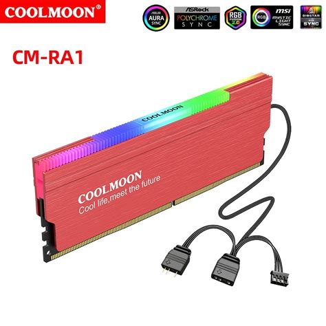 ram heatsink coolmoon ra 2 argb 3pin 5v shopee thailand