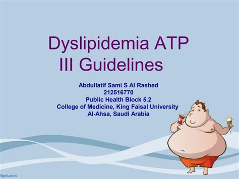 Dyslipidemia Atp Guidelines Ppt