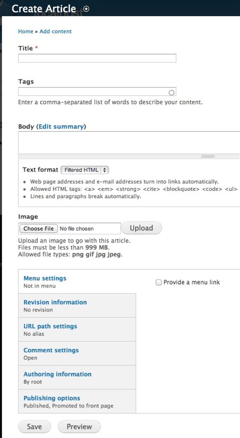 Managing Content Administering Drupal Site Drupal Wiki Guide On