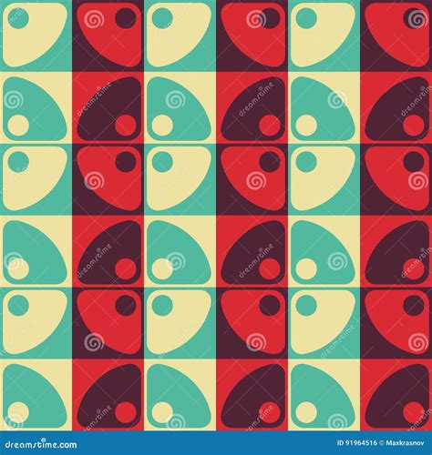 Seamless Square Pattern Stock Vector Illustration Of Lattice 91964516