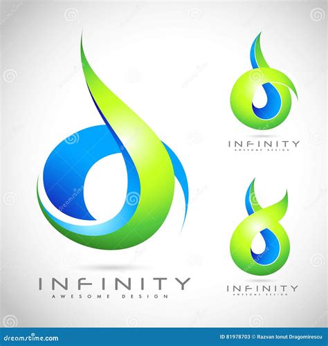 Infinite Logo Vector Creative Abstract Infinity Logo Design Stock