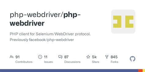Github Php Webdriverphp Webdriver Php Client For Seleniumwebdriver Protocol Previously