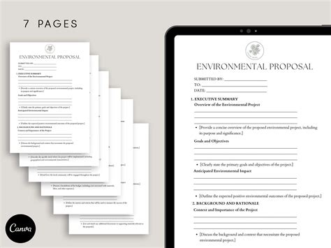 Environmental Proposal Template Sustainability Project Form