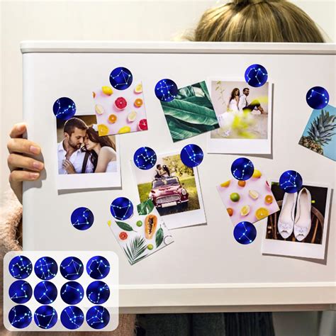 Magnet Fridge Sticker 12pcs Glass Strong Magnetic Refrigerator Decals