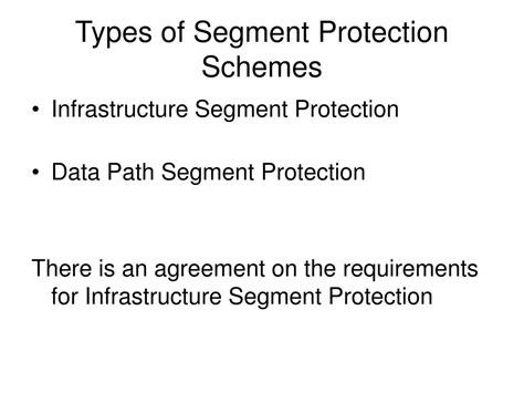 Ppt Towards Par For Segment Protection Switching Powerpoint