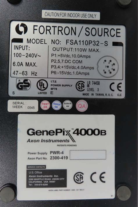 Axon Instruments Genepix 4000b 익숙한 판매용 가격 293626443 2006 사다 From Cae