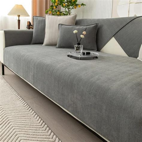 Solid Color Sofa Cover Elegant And Durable Sofa Cover Four Season