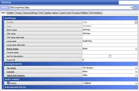 Aloha Pos Creating The Menu Items For The Quick Combo Ncr Docs