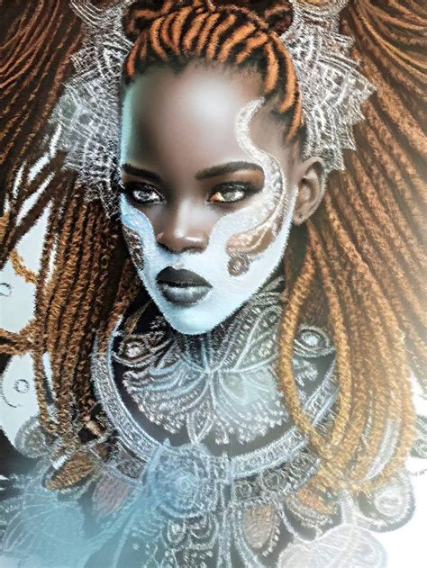 A Dark Skinned Girl In A Folk White Costume Painting By Olga Sosova Saatchi Art