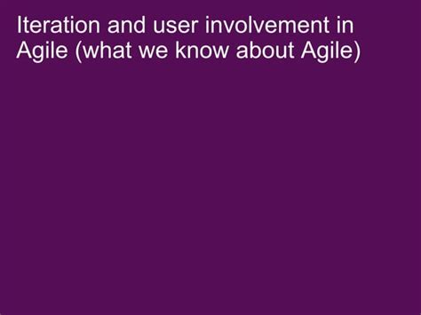 Integrating Usability Testing Into Agile Updated Ppt