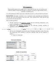 SPSS Assignment Docx SPSS Assignment Please Read The Questions