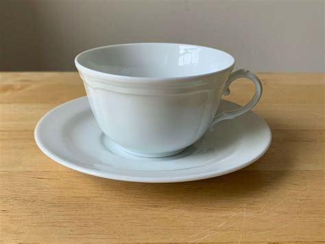 Richard Ginori Antico Doccia White Cup And Saucer Set Euc 4 Available