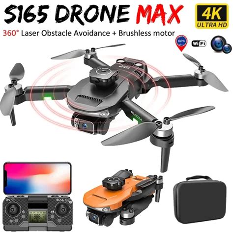 New S165 Max Obstacle Avoidance Drone With 4k Wifi Dual Esc Camera 4 Axis Mini Foldable