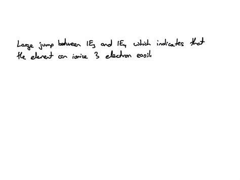 SOLVED The First Five Ionization Energies IE Through IE Of A Period