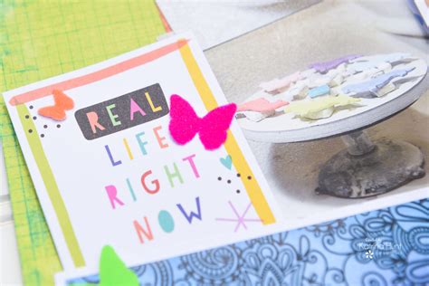 Create A Colorful Scrapbook Page With Unity Card Fronts And Neon Glitz Therm O Web