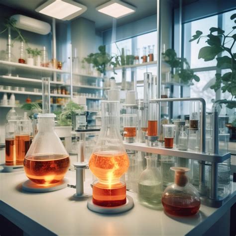 Premium Ai Image Closeup Science Stuffs In The Science Lab