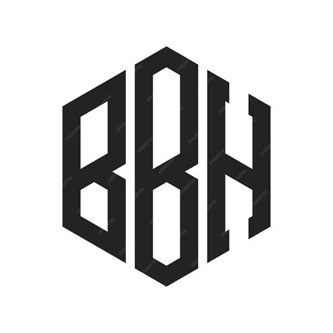 Bbh Logo Design Initial Letter Bbh Monogram Logo Using Hexagon Shape