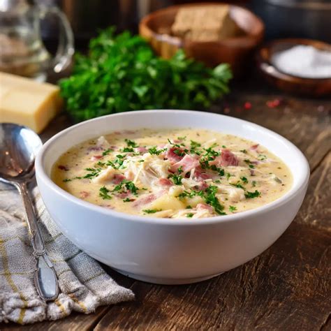 Chicken Cordon Bleu Soup Meatydelights