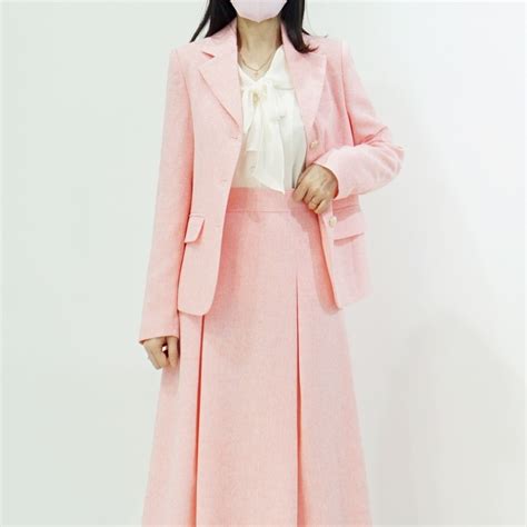 단아한 트위드 여성 정장 자켓 테일러드 싱글 재킷 오피스룩 상견례 하객패션 스타일라떼