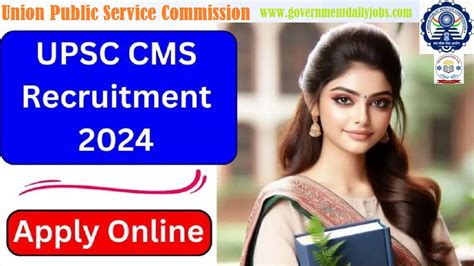UPSC CMS Notification Exam Date Eligibility Criteria Fee Apply