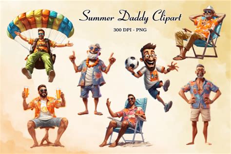 Summer Daddy Sublimation Clipart Graphic By Danishgraphics · Creative