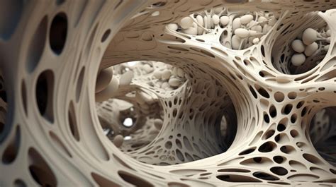 Premium Photo Organic Spatial Structure Generative Ai