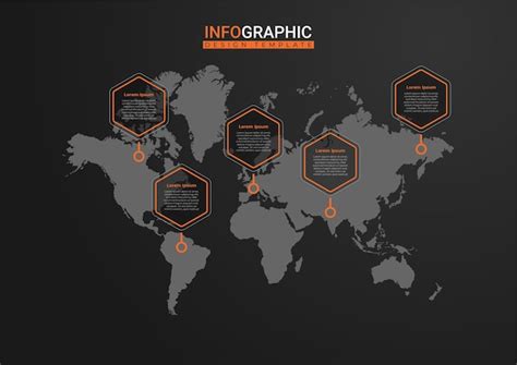 Infografía De Mapas Creativos Mapa Del Mundo Infografía Vector De