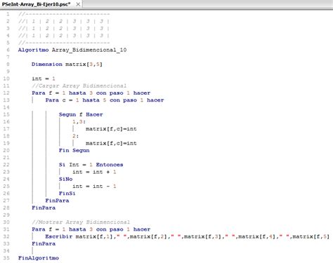 Algoritmo Para Calcular El Promedio De Una Matriz En Pseint Images 7854