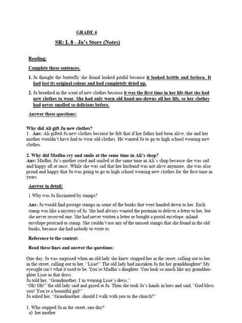 Class 6 Supplementary Reader Compiled Notes Pdf Tiger Postage