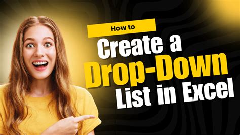 How To Create A Drop Down List In MS Excel Easy Steps